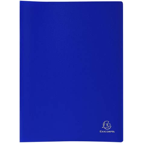 Exacompta Soft Pp Display Book A4 10 Pockets Blue On Onbuy