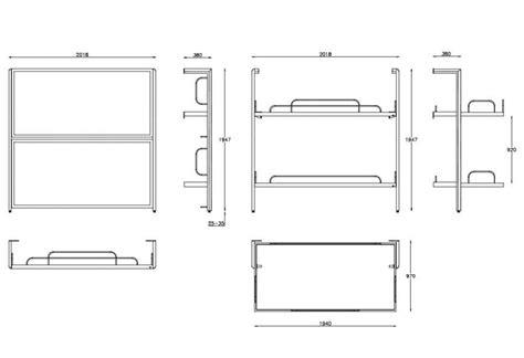 Elevation Detail Of Bed Detail Layout Cad Furniture Block Autocad File