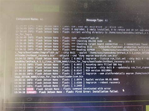 Jetson Nano Flashcommand Terminated With Error Jetson Nano Nvidia