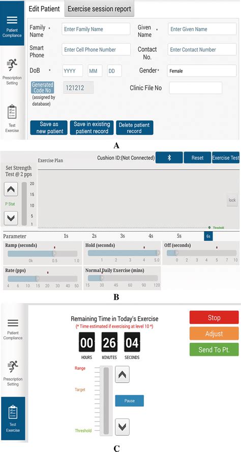 The Interfaces Of The Stimulation Software Application In The Android Download Scientific