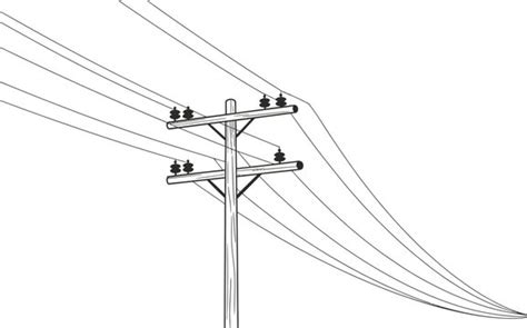 Power Lines Drawing Simple