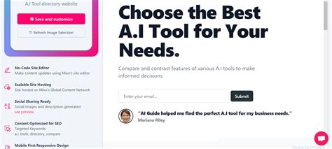 mixo a i website builder review create a websites in 1 minute