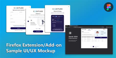 Coditude Free Firefox Extension Design Template Using Figma