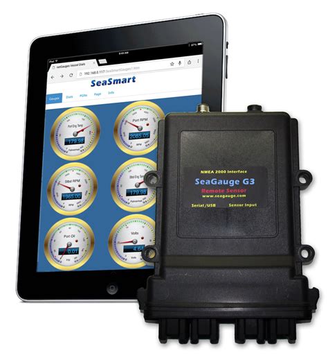 Seagauge G3™ 28 Function Sensor Interface Unit With Wifi Can Bus