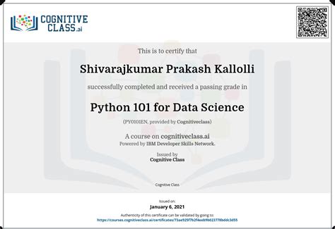 Cognitiveclass Py0101en Certificate Cognitive Class