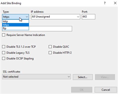 Microsoft Iis Server And Angular Adding Ssl Parameter Stack Overflow