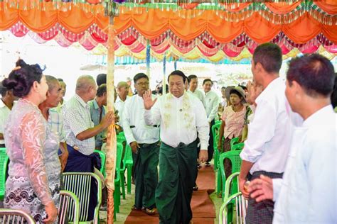 ပြည်ခိုင်ဖြိုးပါတီ ဥက္ကဋ္ဌ ဦးခင်ရီ ဇေယျာသီရိမြို့နယ် သာစည်ကျေးရွာအုပ