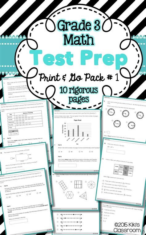 Parcc Math Test Prep 3rd Grade Printable Practice For Standardized