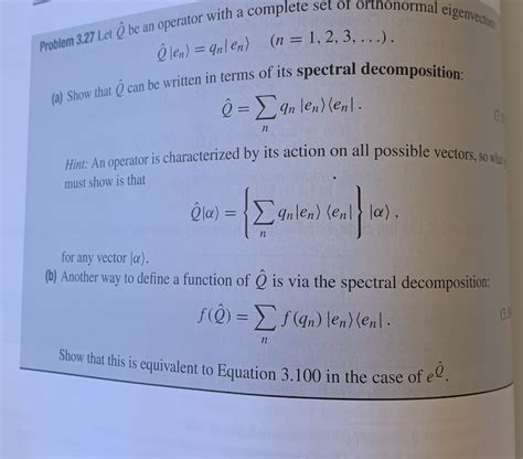 solved et ot orthonormal eigenvec problem 3 27 let be an
