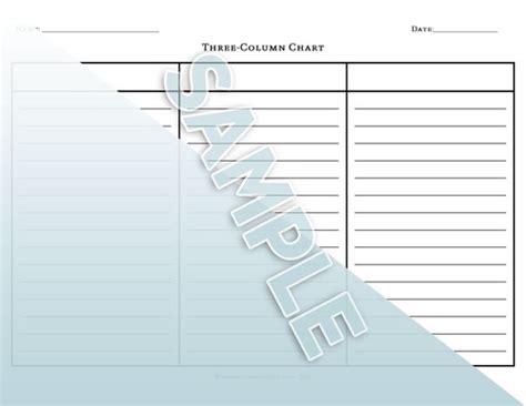 Graphic Organizer 3 Column Chart Projects Activities Pinterest