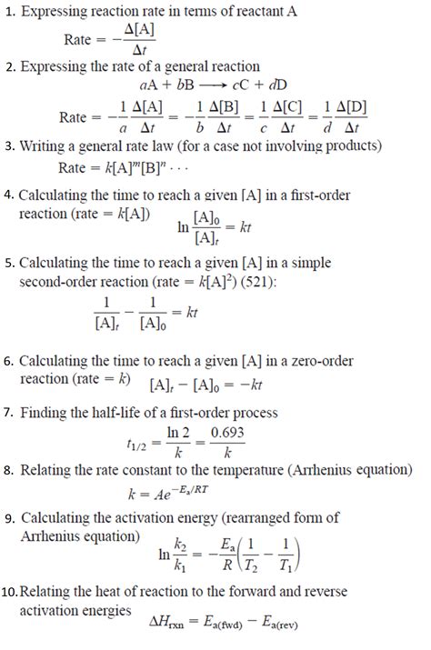 Suka Chemistry Rate Of Reaction Calculation Formula