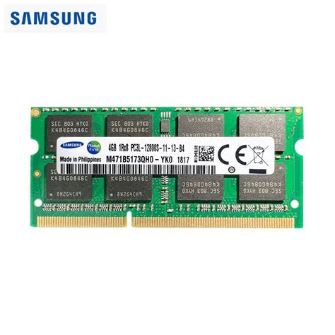 Samsung Ddr3 Ram Laptop 4gb 8gb Ddr3l 1600mhz 2rx8 Pc3l 12800 Notebook Memory Sodimm Shopee