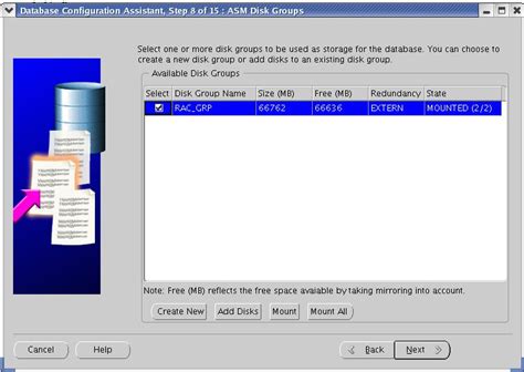 creating 10g rac database using asm