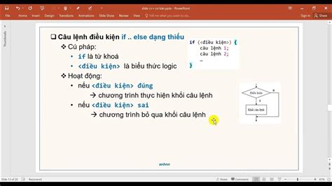 Bài 8 Câu Lệnh điều Kiện If Else Switch C Youtube