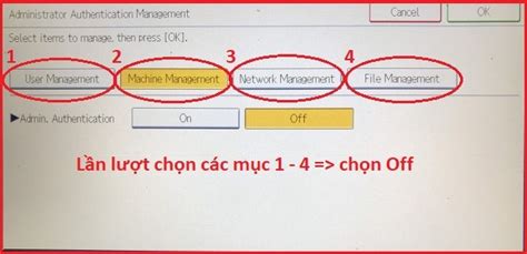 Máy Ricoh Không Login được Cách Reset Ricoh Admin Password