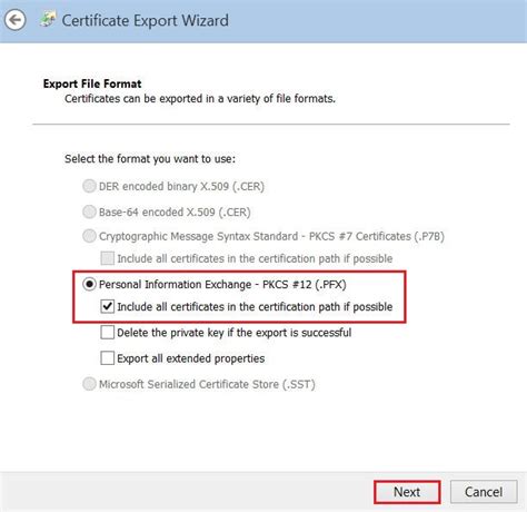 Exporting Code Signing Certificate
