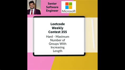 Leetcode Weekly Contest 355 Hard Maximum Number Of Groups With