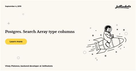 Efficient Search Techniques For Postgresql Array Columns