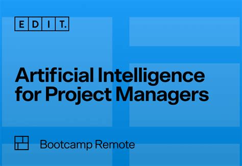 Bootcamp Artificial Intelligence For Project Managers Edit Disruptive Digital Education