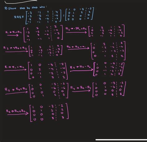 [linear Algebra] Reduced Row Echelon Form R Homeworkhelp