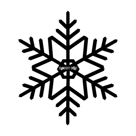 無料イラスト シンプルな雪の結晶のイラスト7