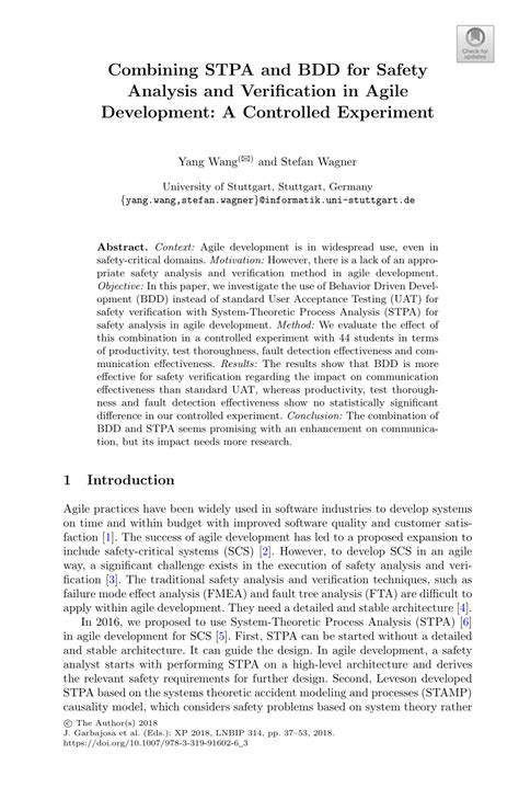 Pdf Combining Stpa And Bdd For Safety Analysis And Verification In
