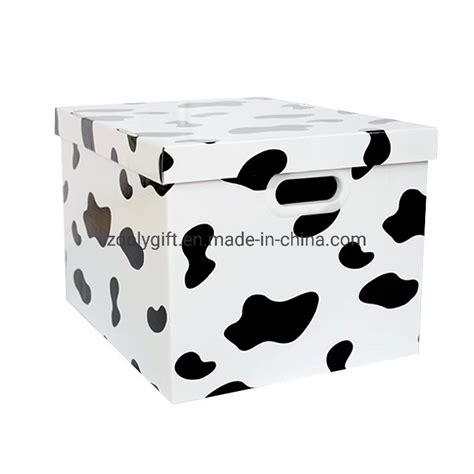 Custom Printing Corrugated Folding Storage Box Toy Underwear Storage Box Corrugated Carton Box