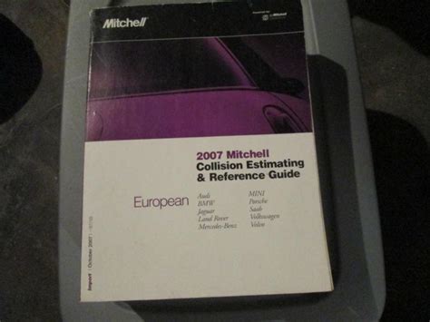 Find 2007 Mitchell Collision Estimating And Reference Guide In Providence Rhode Island Us For