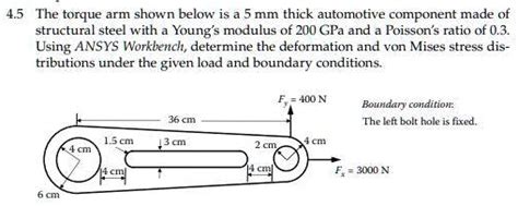Solved Using Ansys Workbench To Finish The Following Works 1 To Determine The Deformation