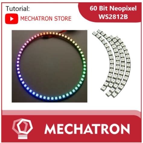 Jual 60 Bit Led Ws2812 5050 Rgb Led Ring Lamp Light Neopixel Arduino