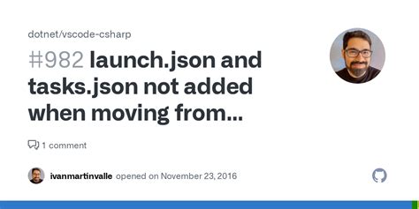 Launch Json And Tasks Json Not Added When Moving From Project Json To Csproj Issue