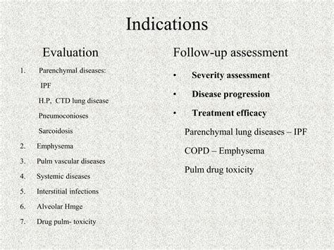 Diffusion Capacity Indications And Interpretation Jindal Chest
