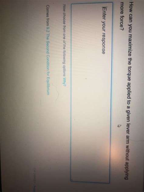 Solved How Can You Maximize The Torque Applied To A Given Chegg