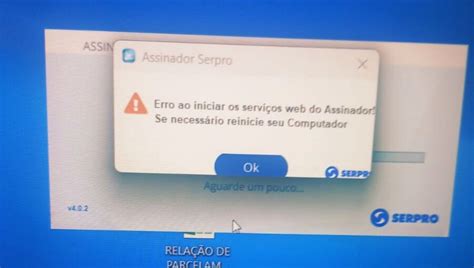 Ocorreu Um Erro Inesperado Durante A Assinatura Deseja Tentar Novamente Erro