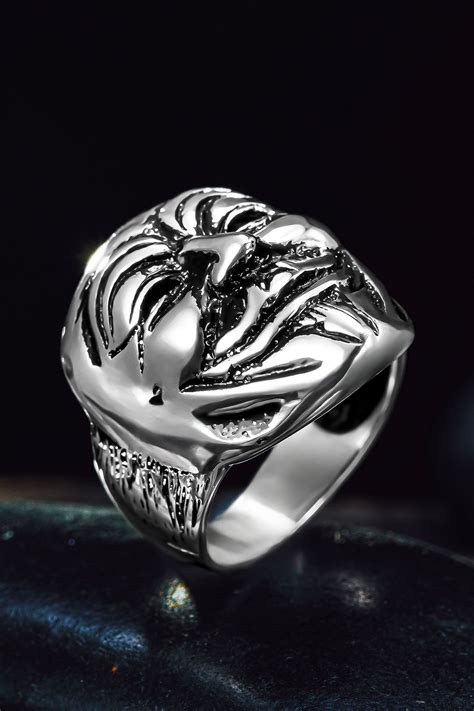 Osmanli GÜmÜŞ Erkek Gümüş Yüzük Vandetta Maske Hacker Model Guido Fawkes Erkek Yüzükfiyatı