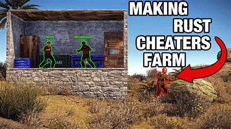 making rust cheaters farm for rust admins youtube