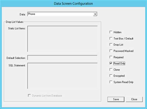 Make A User Field Editable Vision Database Systems
