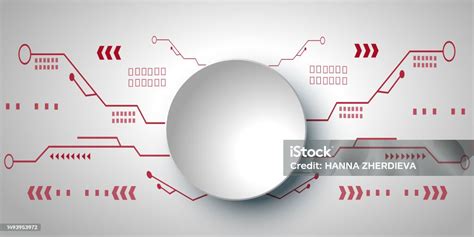 추상적인 순환 기술 개념입니다 흰색 배경에 하이테크 통신 0명에 대한 스톡 벡터 아트 및 기타 이미지 0명 3차원 형태 가상현실 Istock