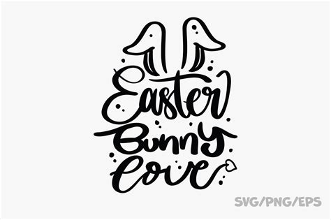 Easter Bunny Love Svg Png Eps Graphic By Moro Design · Creative Fabrica
