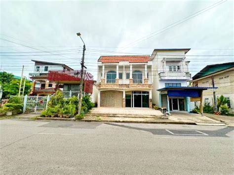 ถ คนเดิน ท่าเสด็จ ใจกลางเมือง โลตัส หนองคาย 600ม ให้เช่าอาคารพาณิชย์ 2 ชั้น 2 คูหา ค้าขายกับฝั่ง