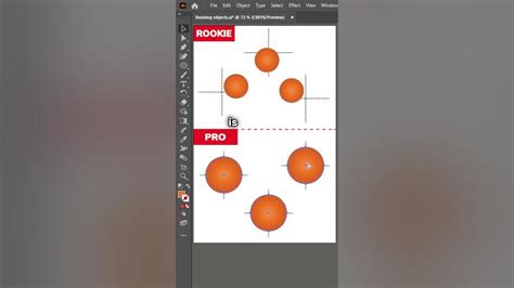 Resizing Multiple Objects In Adobe Illustrator Without Losing The