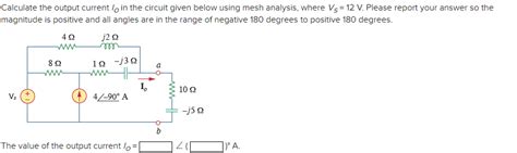 Solved Calculate The Output Current Loin The Circuit Given