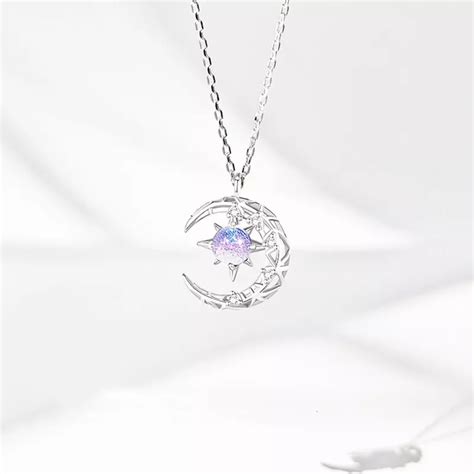 925 실버 은 로즈골드 달 문 별 스타 우주 은하수 큐빅 스톤 참 딸랑이 볼드 데일리 목걸이 에이블리