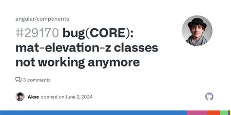 Bugcore Mat Elevation Z Classes Not Working Anymore · Issue 29170