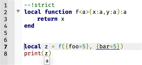 Autocomplete Does Not Work Inside Of Table Arg For Generic Function · Issue 573 · Luau Lang