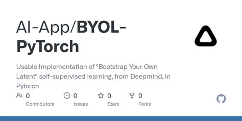 github ai app byol pytorch usable implementation of bootstrap your own latent self