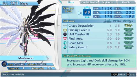 Mastemon Digimon Digimon Story Cyber Sleuth Hacker S Memory