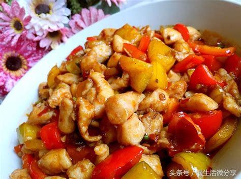 私家小廚想要一盤滑嫩的肉丁看這個就夠了 雙椒雞丁 每日頭條