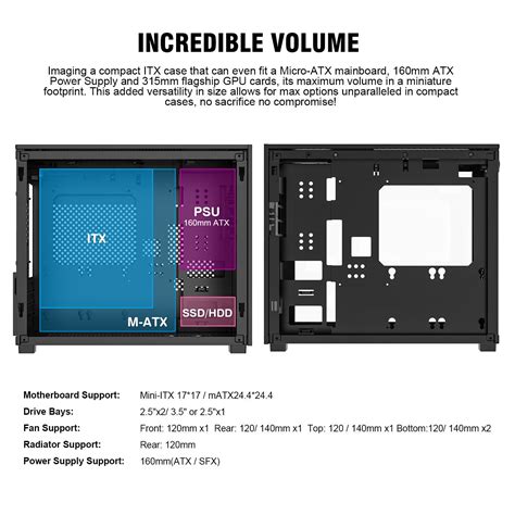 Montech Sky One Itx Gaming Case Mid Tower Computer Ubuy India