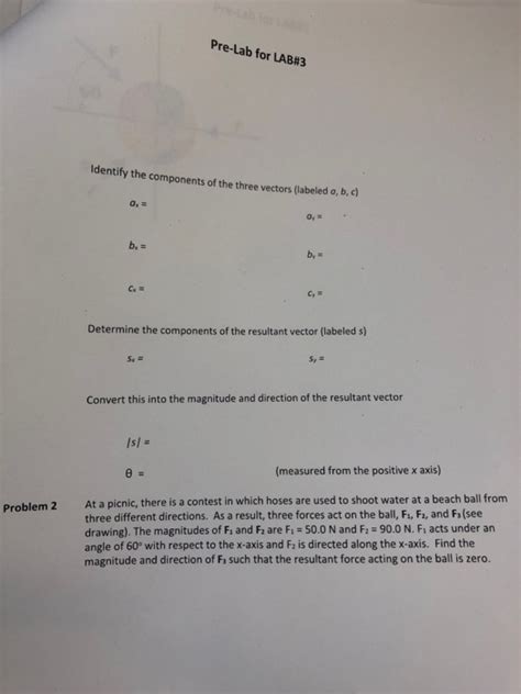 Solved Pre Lab For LAB 3 Identify The Components Of The Chegg Com